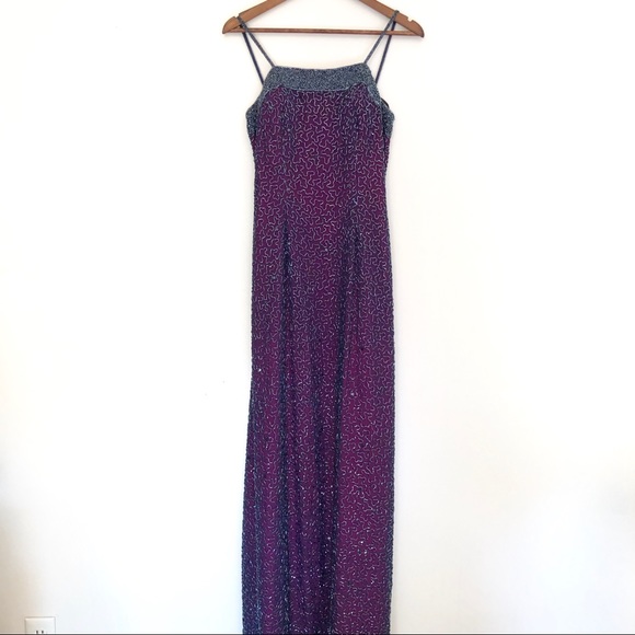 Sean Collection | Dresses | Sean Collection Silk Beaded Long Formal Dress | Poshmark